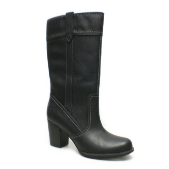 Timberland | Shoes | Timberland Rudston Black Leather Pullon Boots 95 ...